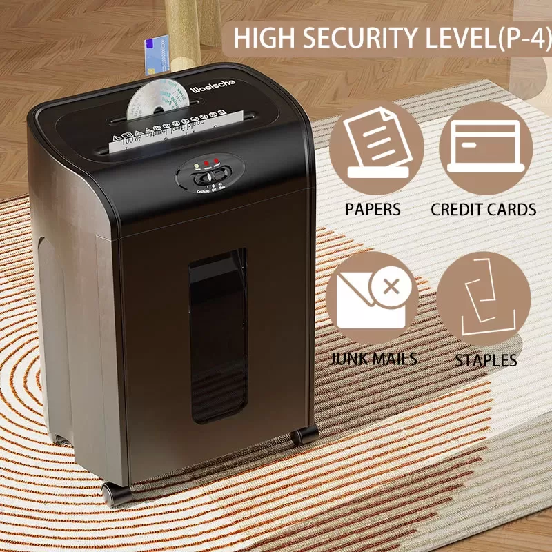 Paper Shredder Heavy Duty Micro Cut Low Working Noise High Security P5 ...